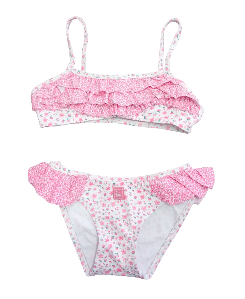 Bikini Niña Al Agua Patos Liberty Ro Infantil